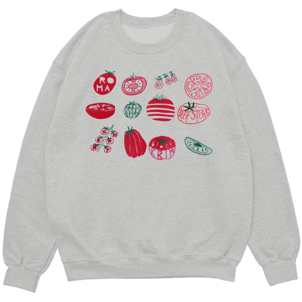 Vintage Tomato Sweatshirt, Cool Vegetable Apparel for Men, Summer Gift